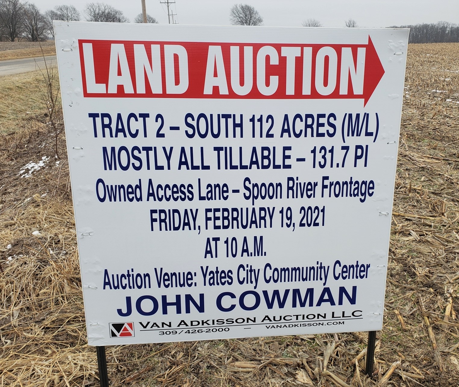 Land Auction - 239.70 Surveyed Acres - 2 Tracts in Knox County, IL ...